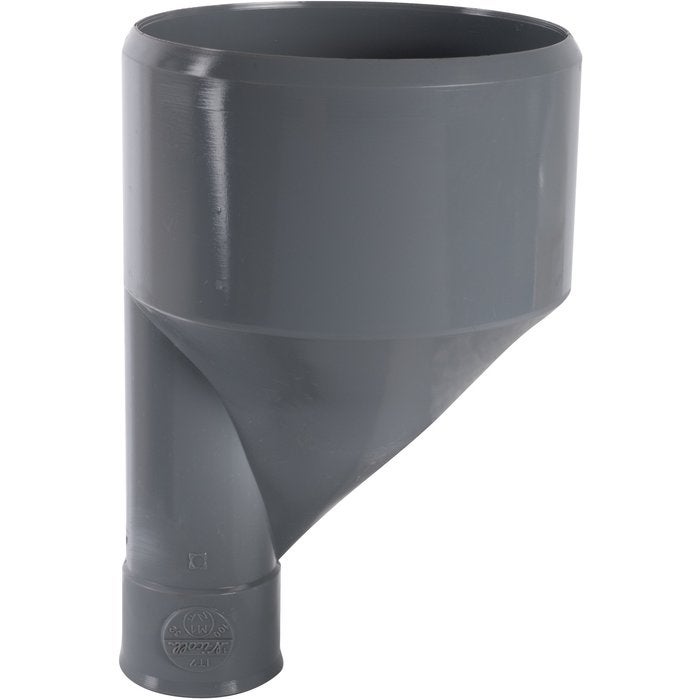 Raccord PVC gris excentré réduit - Mâle / femelle Ø 125 - 100 mm ...