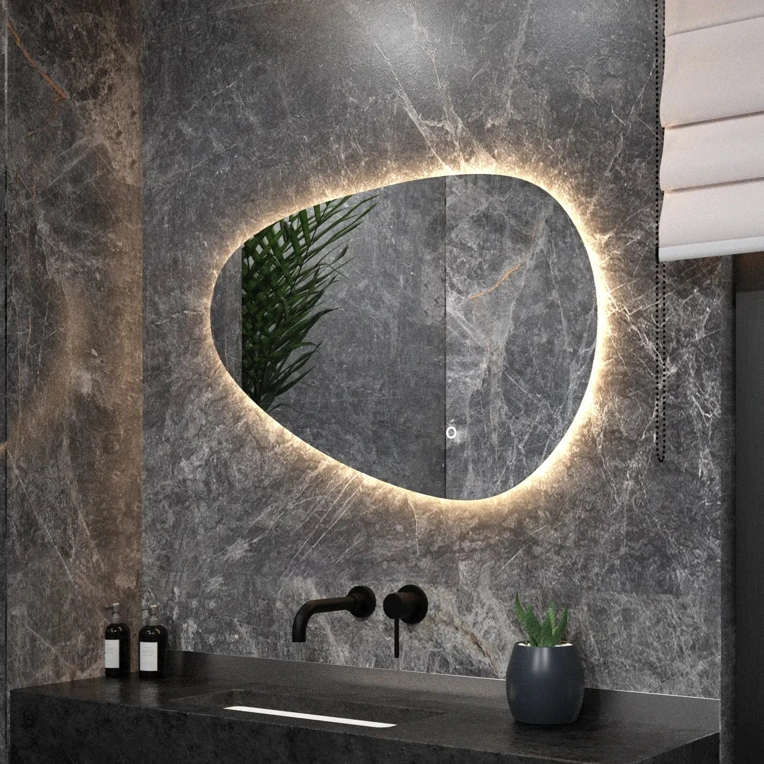 Specchio da bagno - 90x60 cm Asimmetrico - Senza cornice | Leroy Merlin