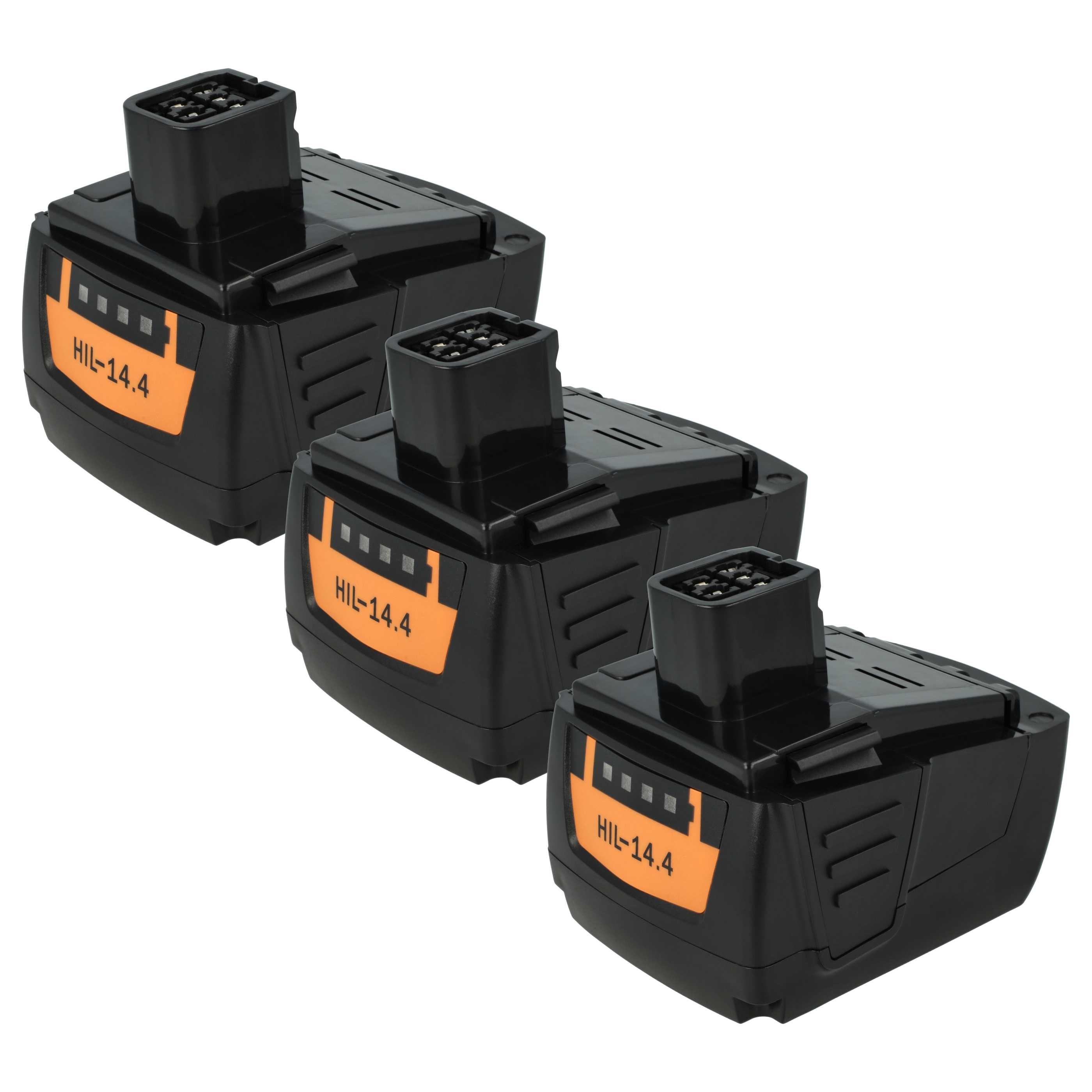 Vhbw 3x Batterie compatible avec Hilti SFH 144-A CPC 14.4V, SF144-A ...
