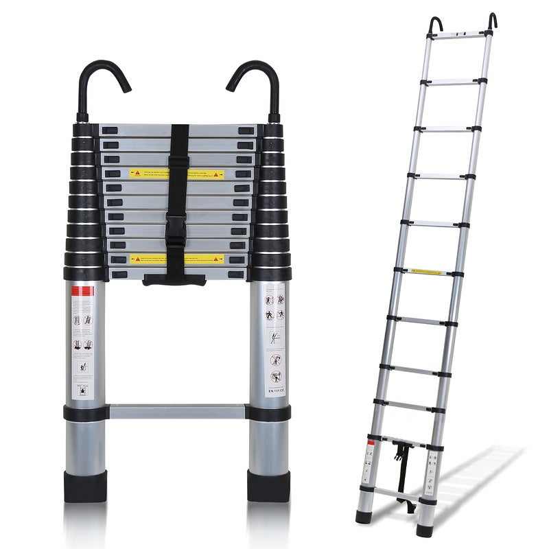 Escalera telescópica con gancho Escalera extensible hasta 150 kg ...