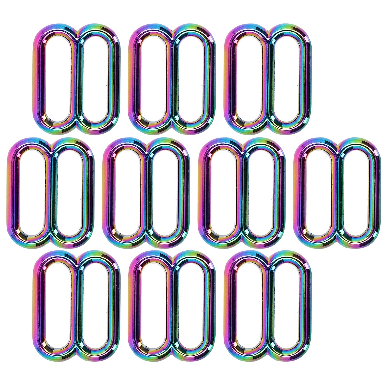 Hebilla ajustable de metal de 8 formas y 10 piezas, de múltiples ...