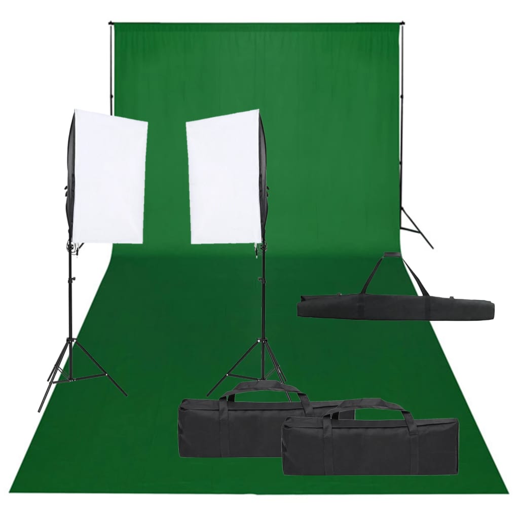 Kit de estudio fotográfico con set de luces y fondo | Leroy Merlin