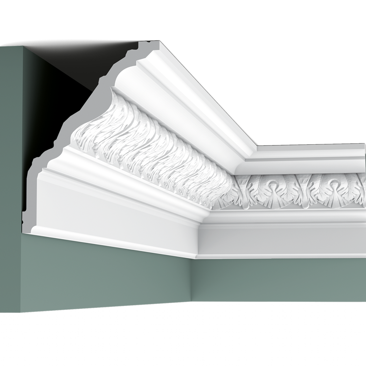 Paquete de 4 metros Cornisa alta con hojas de acanto C219- ORAC DECOR ...