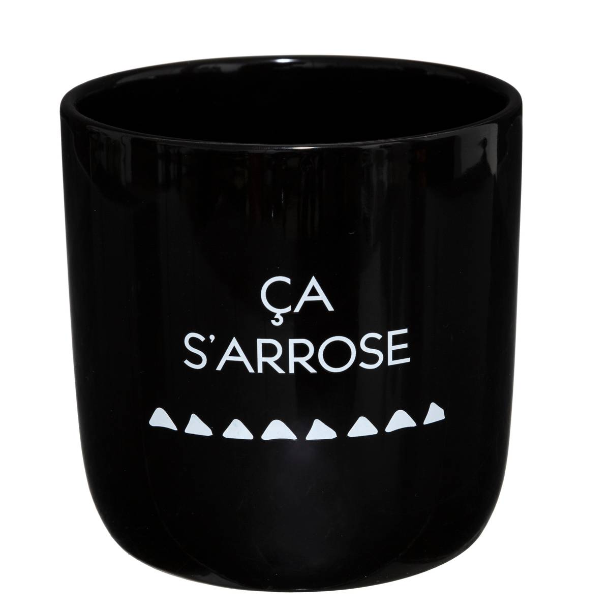 Pot "Message" - céramique - D14 cm - Atmosphera créateur d'intérieur ...