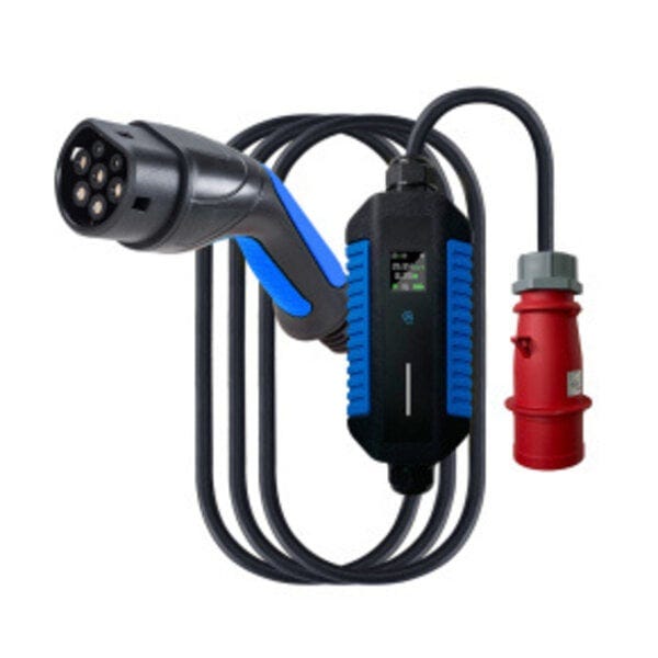 Câble De Recharge Portable Voiture électrique Type 2 Vers Prise Cee