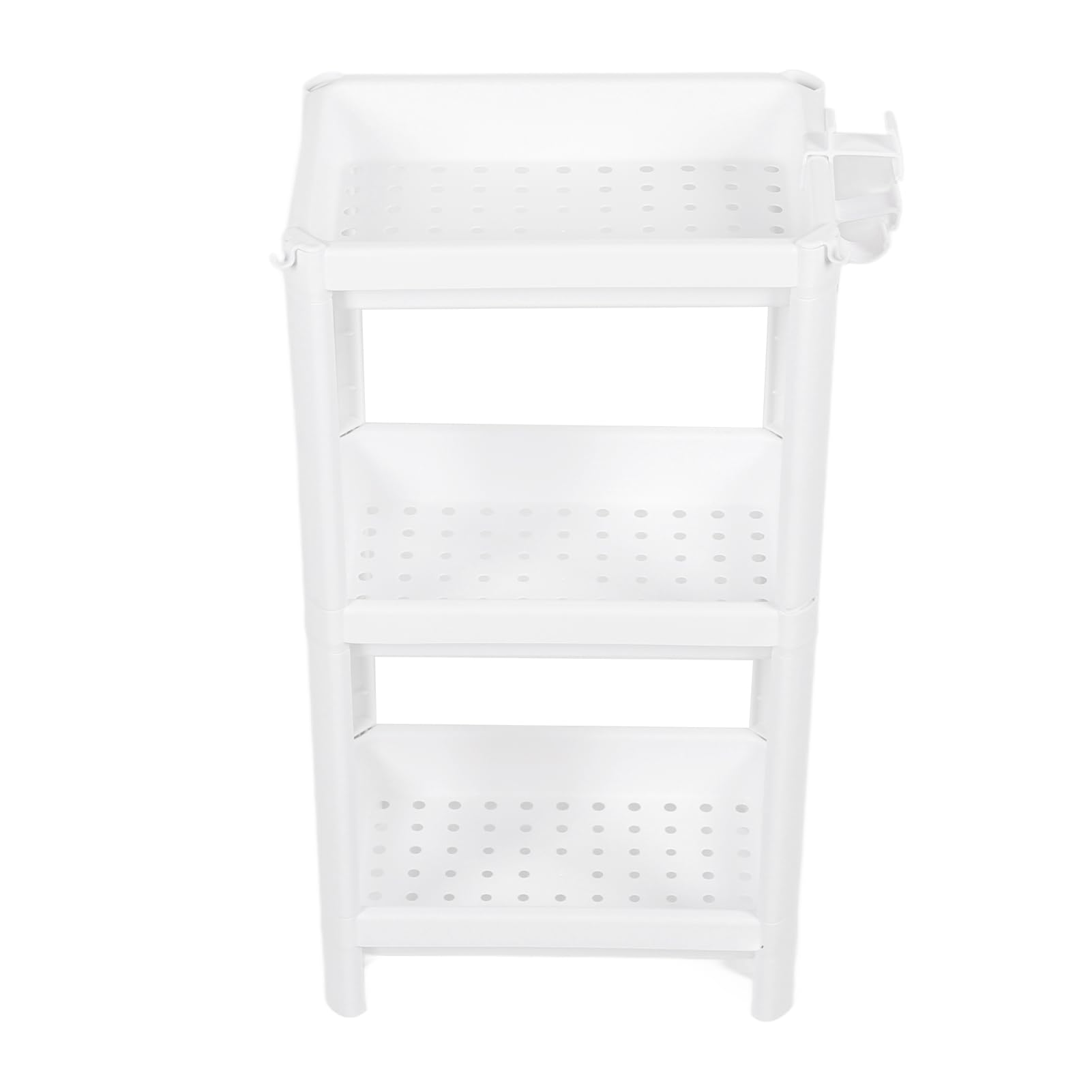 Étagère de rangement pour salle de bain, organiseur blanc pour salon, cuisine (3 niveaux ...