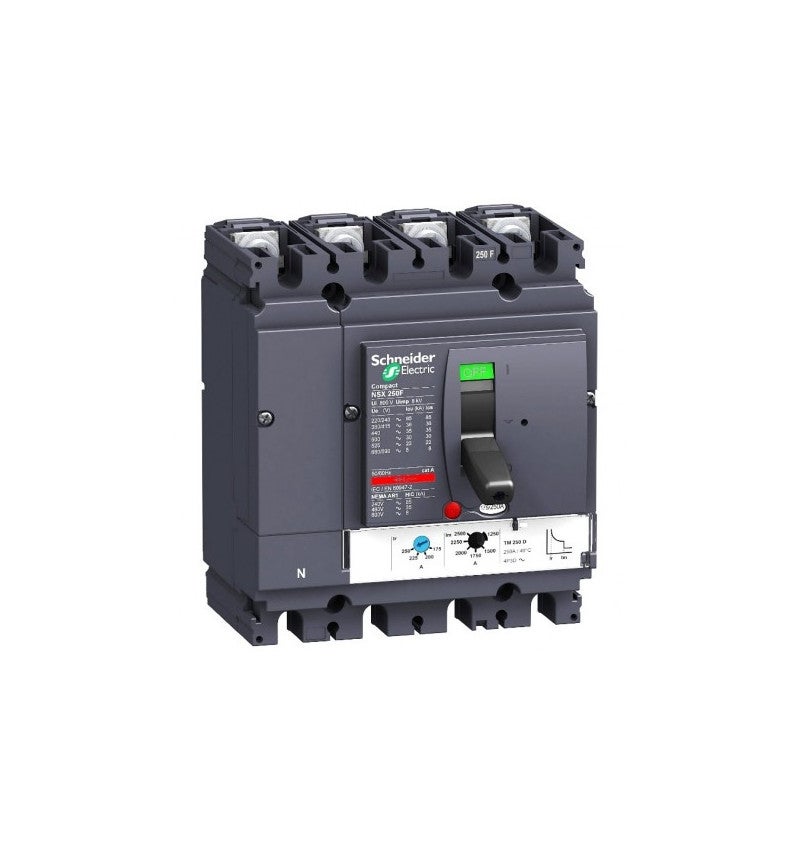 Unité de contrôle magnétothermique NSX250F TM250D 4P 3R - Schneider ...