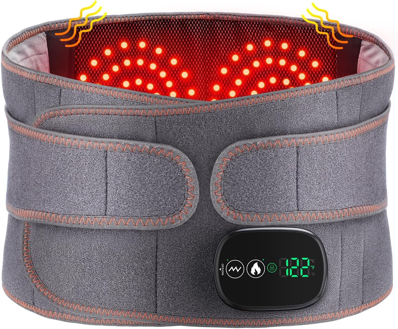 Coussin chauffant lombaire avec support lombaire chauffant abdominal et ...