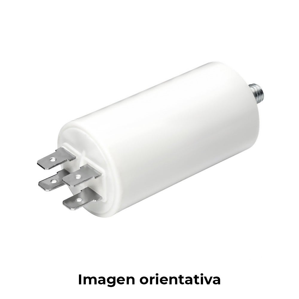 Condensador mka 45mf 5% 450v ø5x11cm con espiga m8 y faston doble konek ...