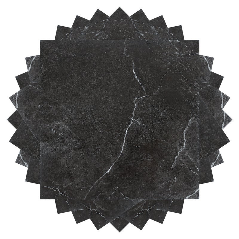 Baldosas de PVC adhesivo -5 Cajas de 55 baldosas de vinilo autoadhesivo ...