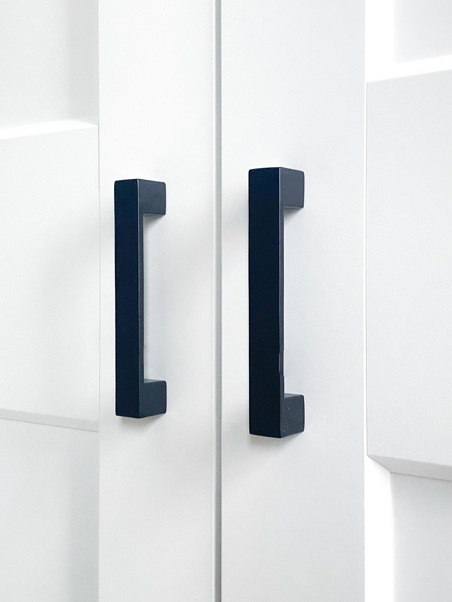 Wovar Poignée meuble noire Cube - Distance de perçage 128 mm - Par ...