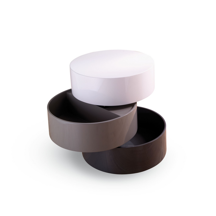 Mesa baja "Drop2" de MDF lacado 50x50 cm 50h | Leroy Merlin