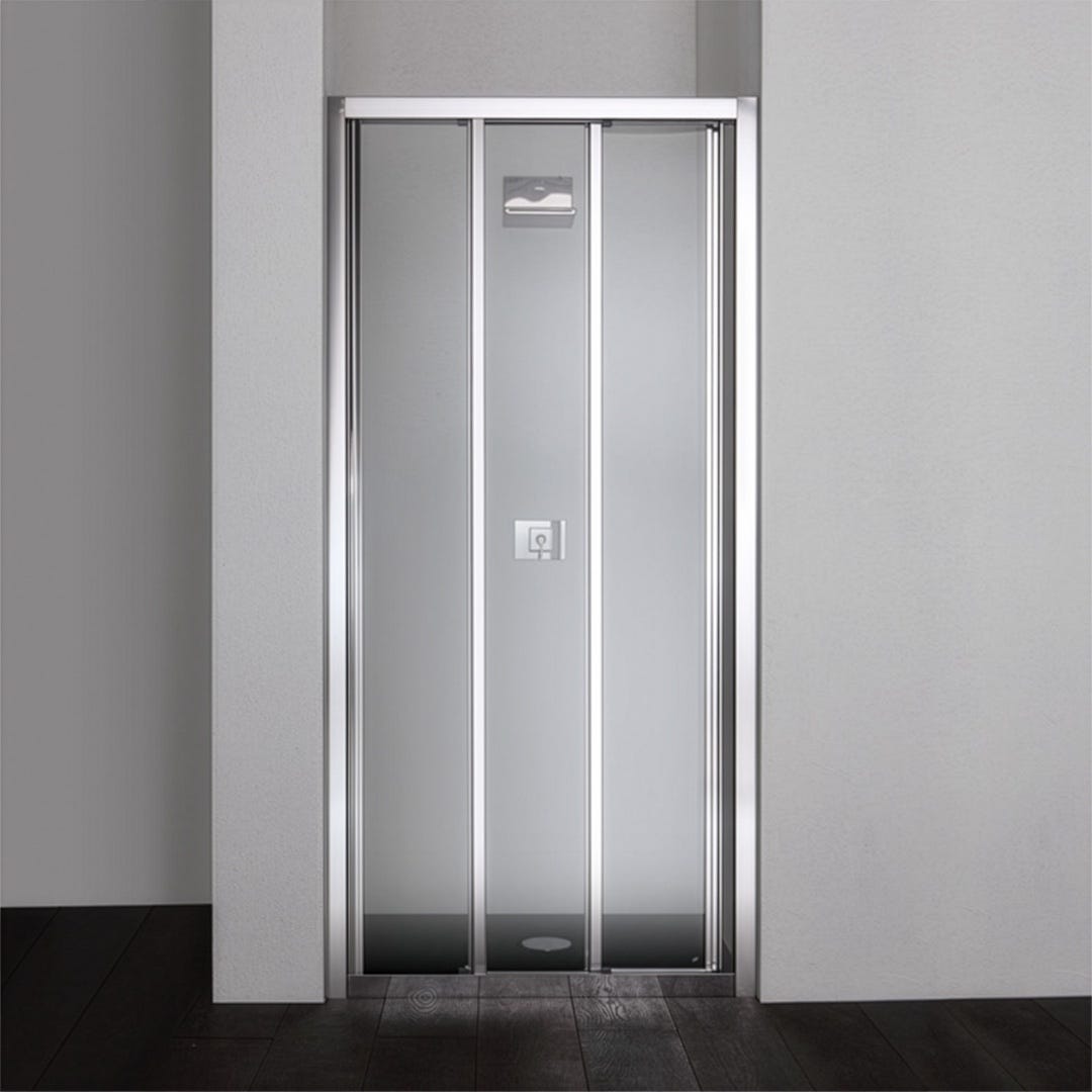 DUCHA NICHO DE 90 CM PUERTA NICHO CON TRES PUERTAS TRANSPARENTES ...
