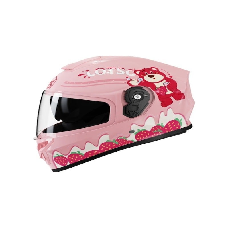 Çocuk Kaskı, Dört Mevsim Motosiklet Emniyet Açık Kaskı, Pembe Renk ...