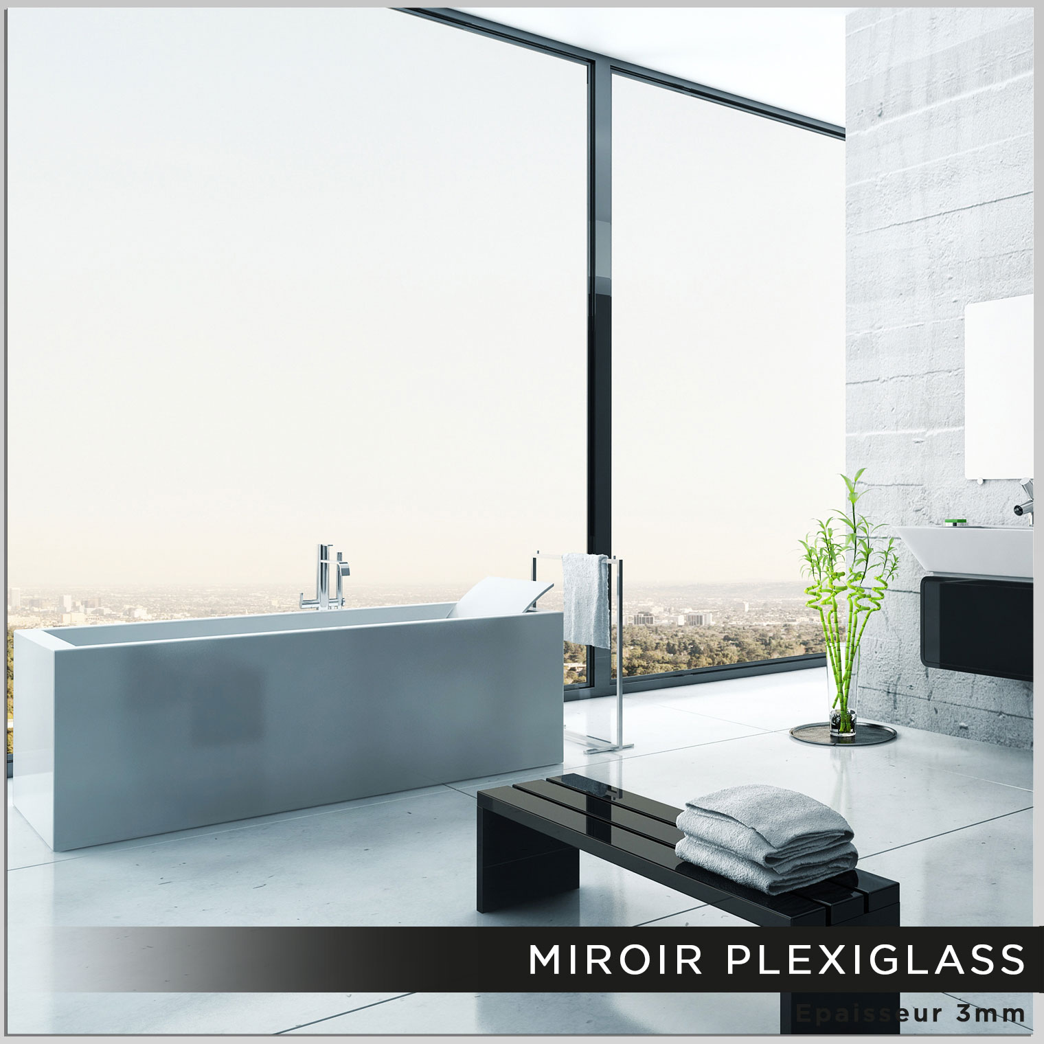 Specchio in plexiglass - Quadrato | Leroy Merlin