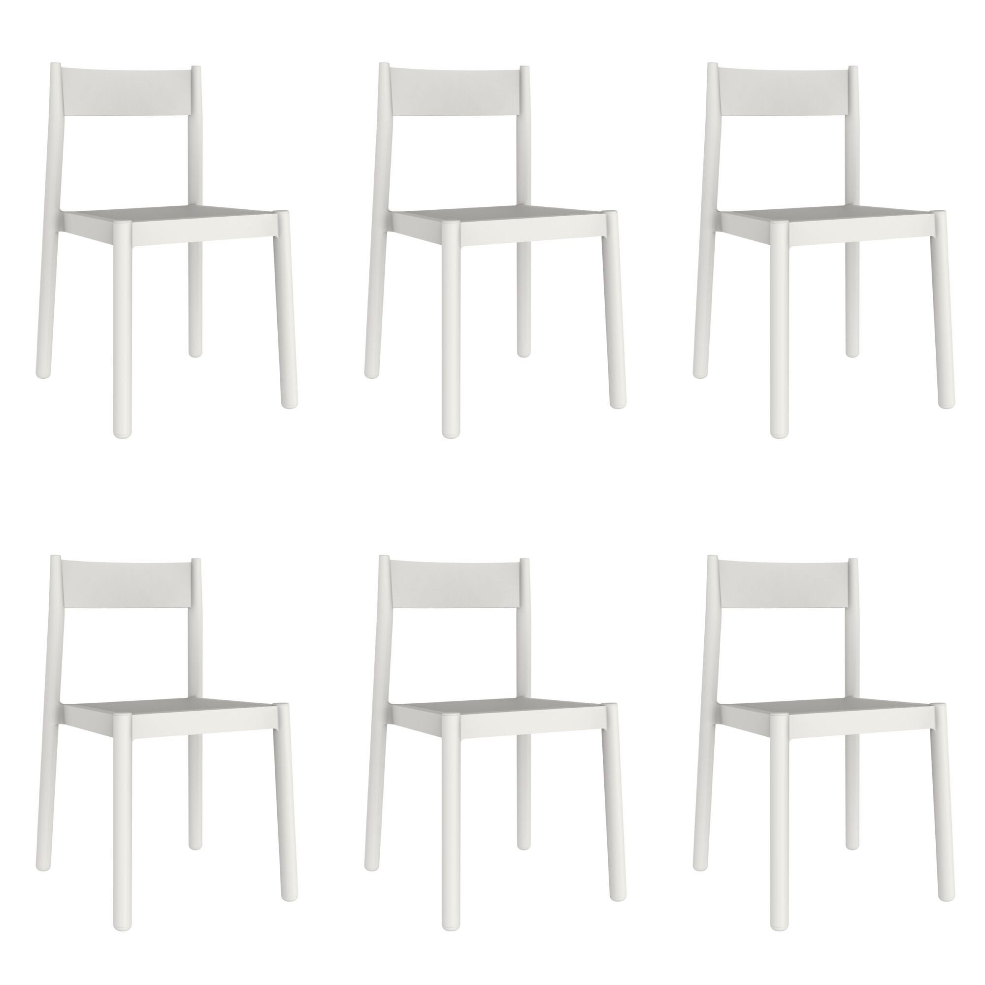 Garbar DANNA Set 6 Silla Interior, Exterior Blanco | Leroy Merlin