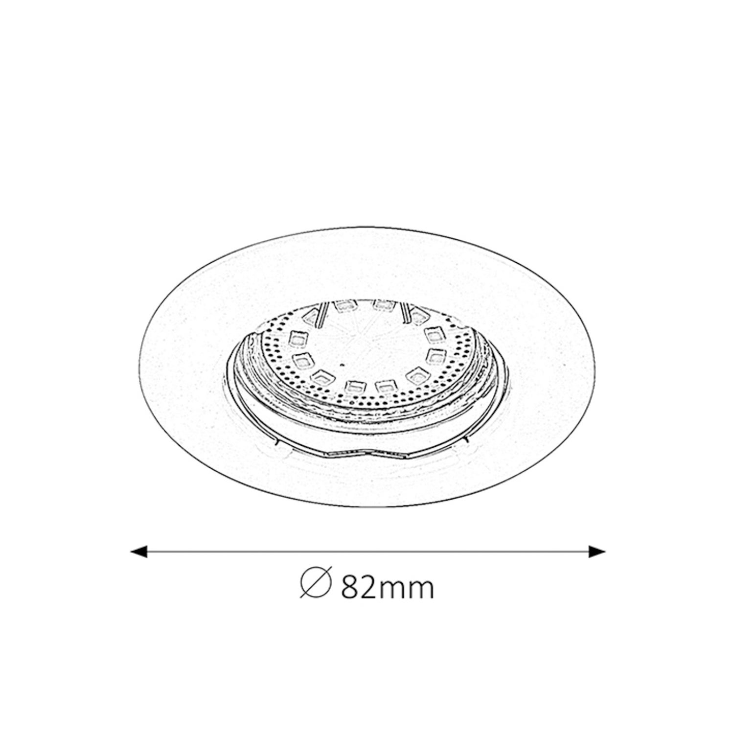 GU10 3W LED Ring Set of 3 pcs Chrome Round | Leroy Merlin