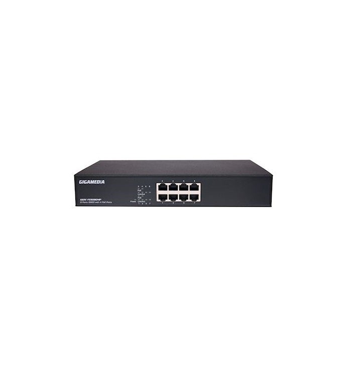 Gigamedia GGMFES0804P Switch 8 ports 10/100M 4 PoE | Leroy Merlin