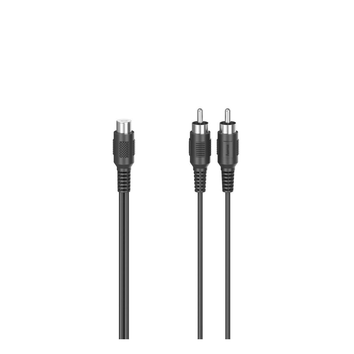 Hama 00205184 câble audio 2 x RCA RCA Noir | Leroy Merlin