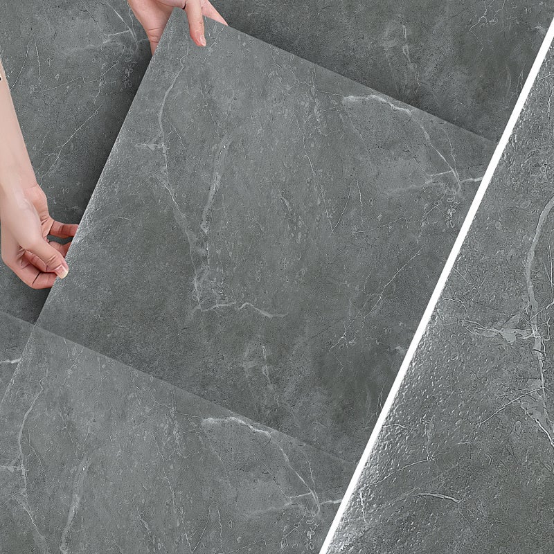 Suelo autoadhesivo de PVC,efecto mármol gris,30×30 cm,5 m²,impermeable ...