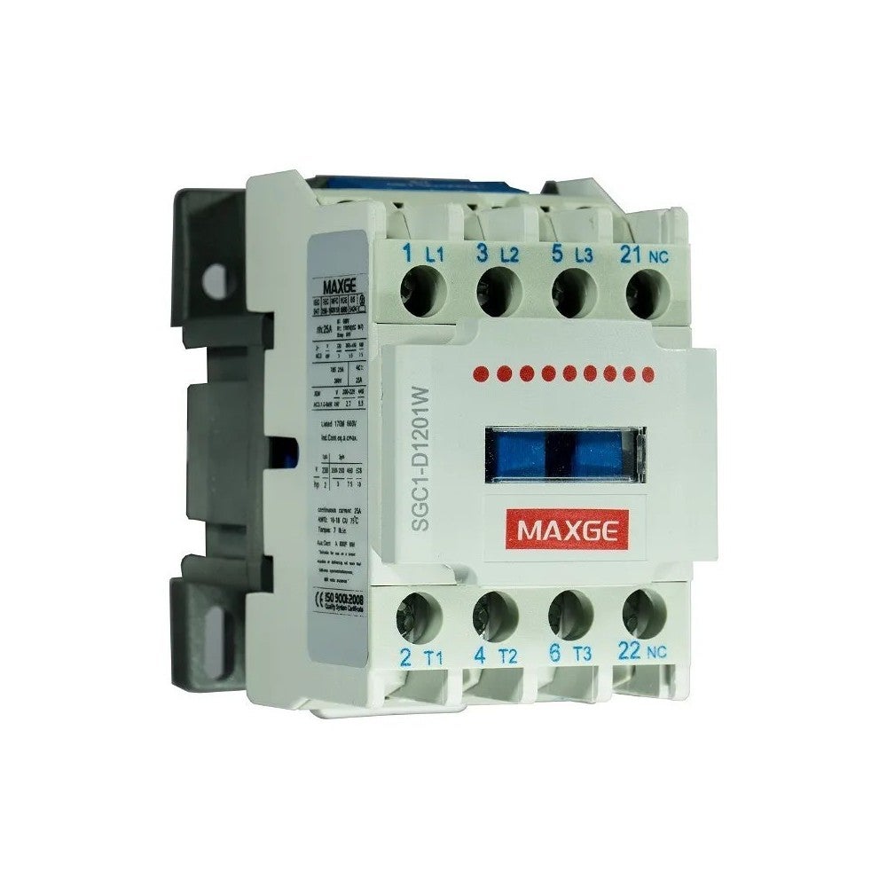 Contactor Eléctrico tripolar NO 15kW 32A Maxge Voltaje 48V | Leroy Merlin