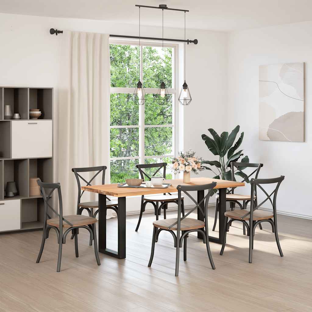 Pieds de table basse forme de U 2 pcs | Pied de meuble noir 50x(72-73 ...