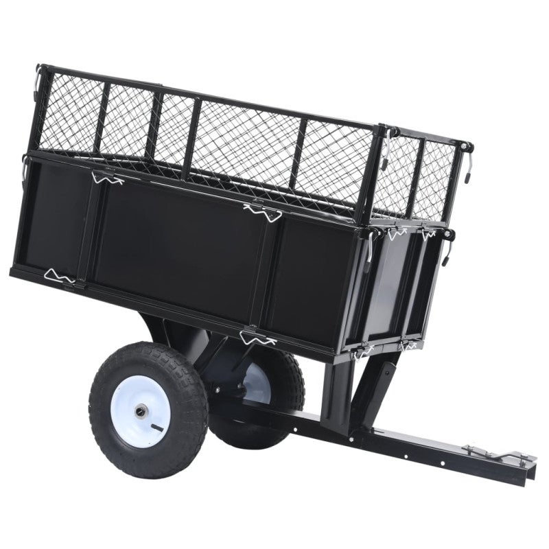Carro remolque inclinable de cortacésped carga de 150 kg vidaXL | Leroy ...