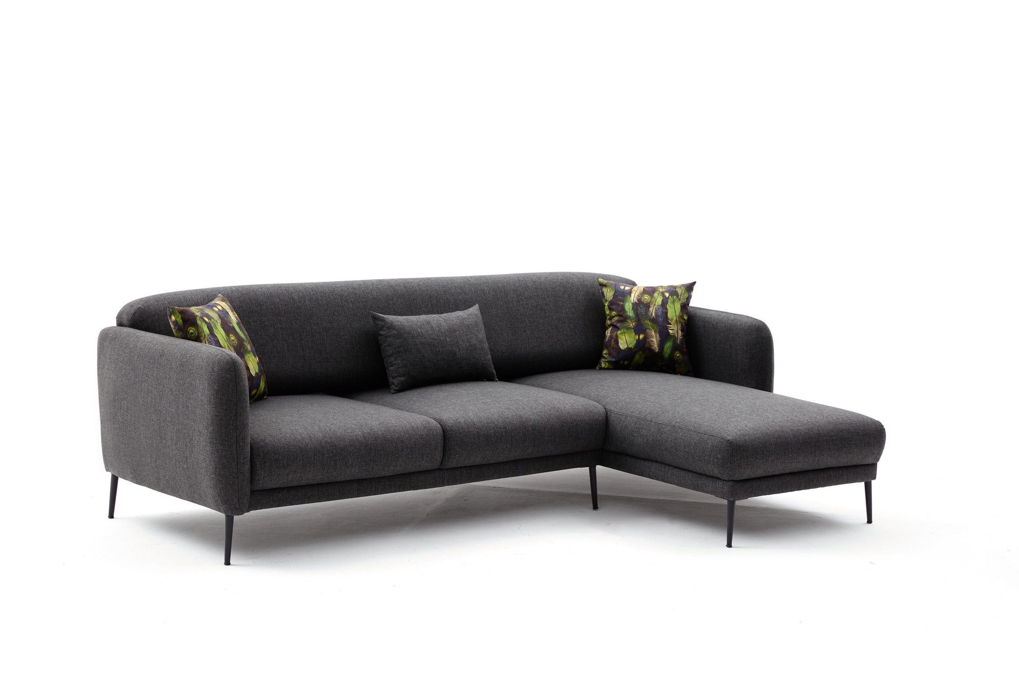 Sofá rinconero Altadena 128, Gris, 265x163x80cm | Leroy Merlin