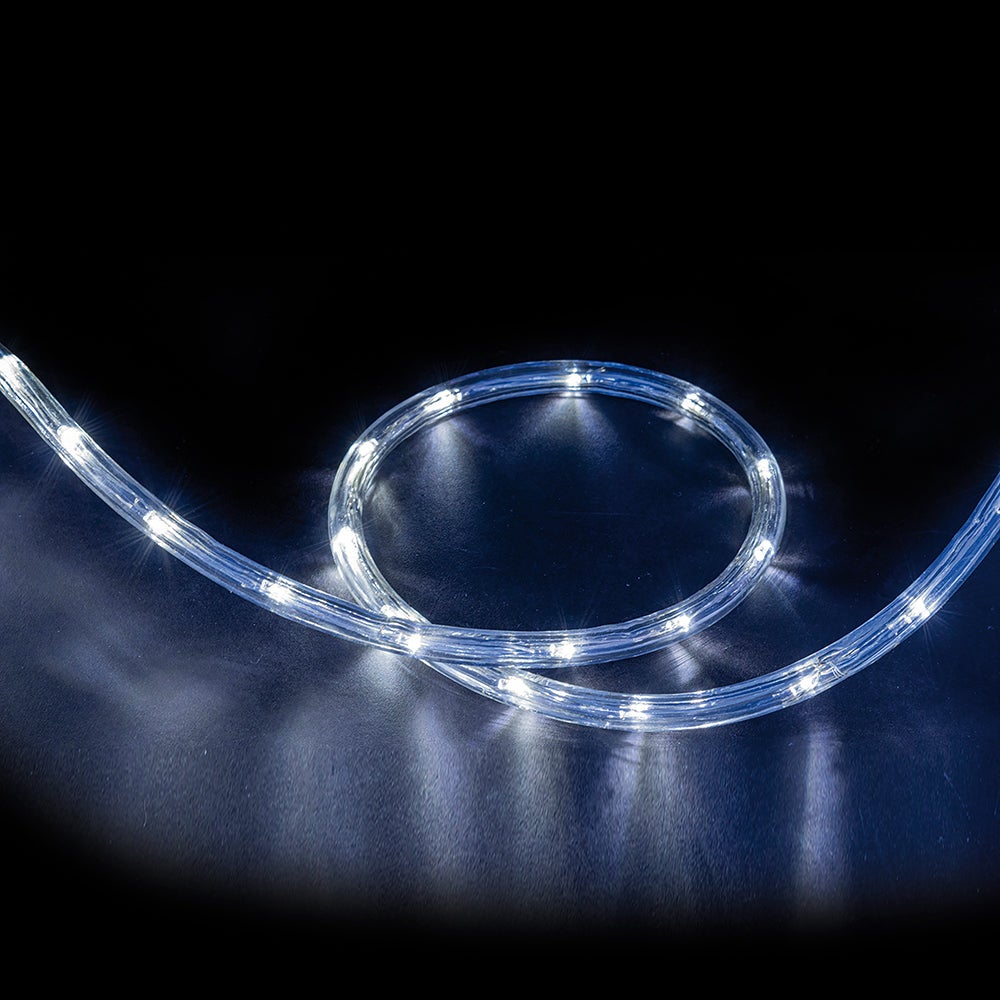 Tube lumineux de 20 mètres avec 360 LED blanc froid 8 effets lumineux ...