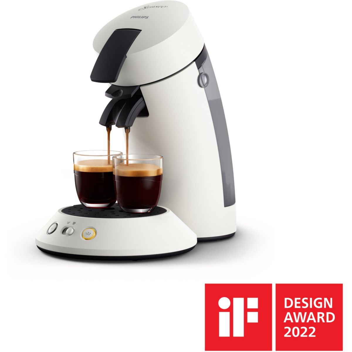 CAFETERA EXPRESS SENSEO PHILIPS HOGAR CSA210/11 MONODOSIS BLANCA ...