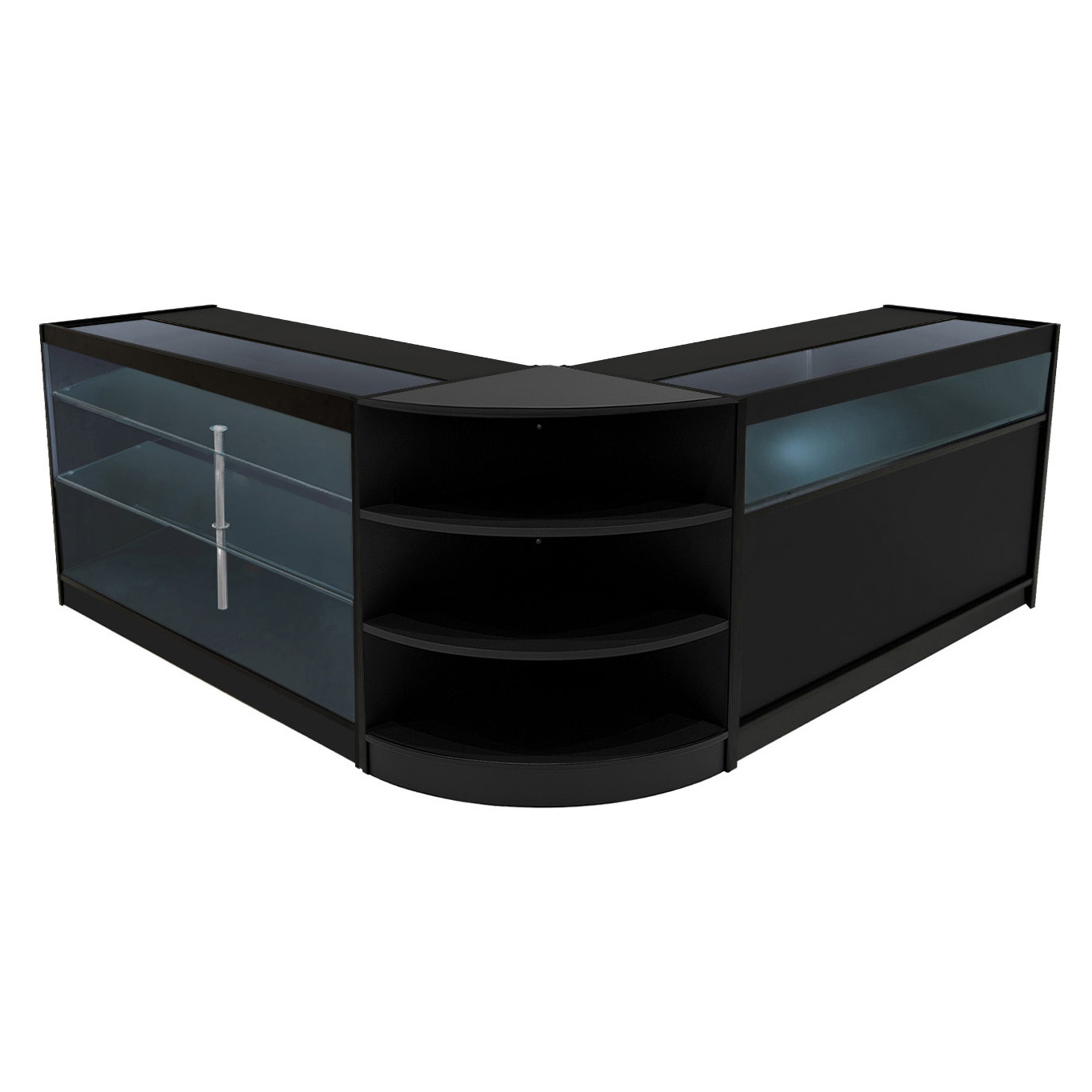 Set Mostradores Comerciales "DEMETER" | Negro | K1500+B1500+LM60 | MDF ...