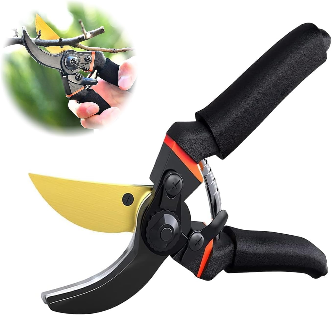 Tijeras de podar 22 x 8,7 cm tijeras de jardín tijeras para rosas ...