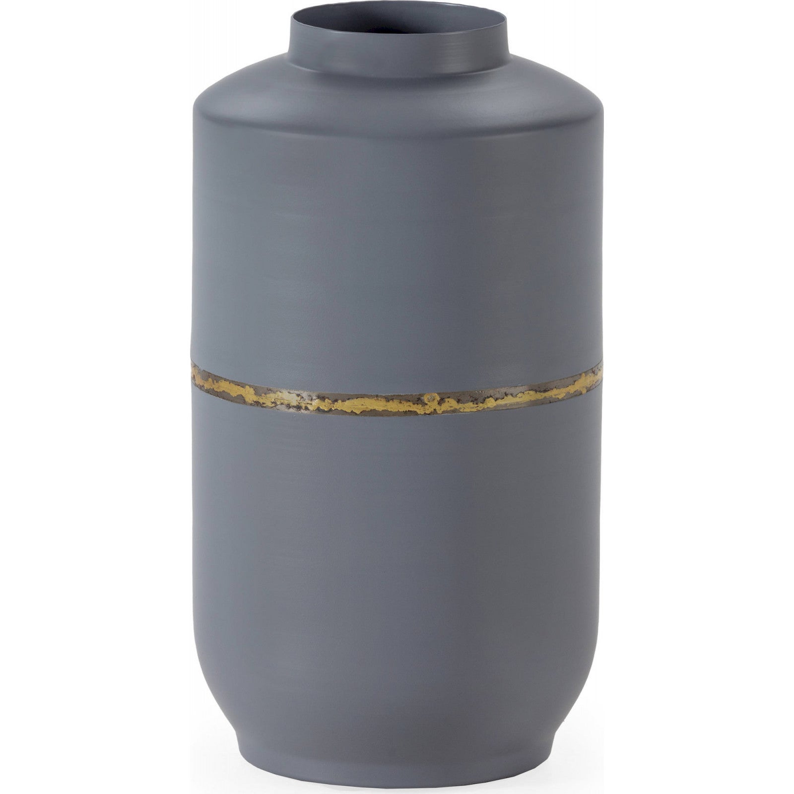 Vase élégance gris doré antique 23 x 23 x 40 cm Gris antique avec ...