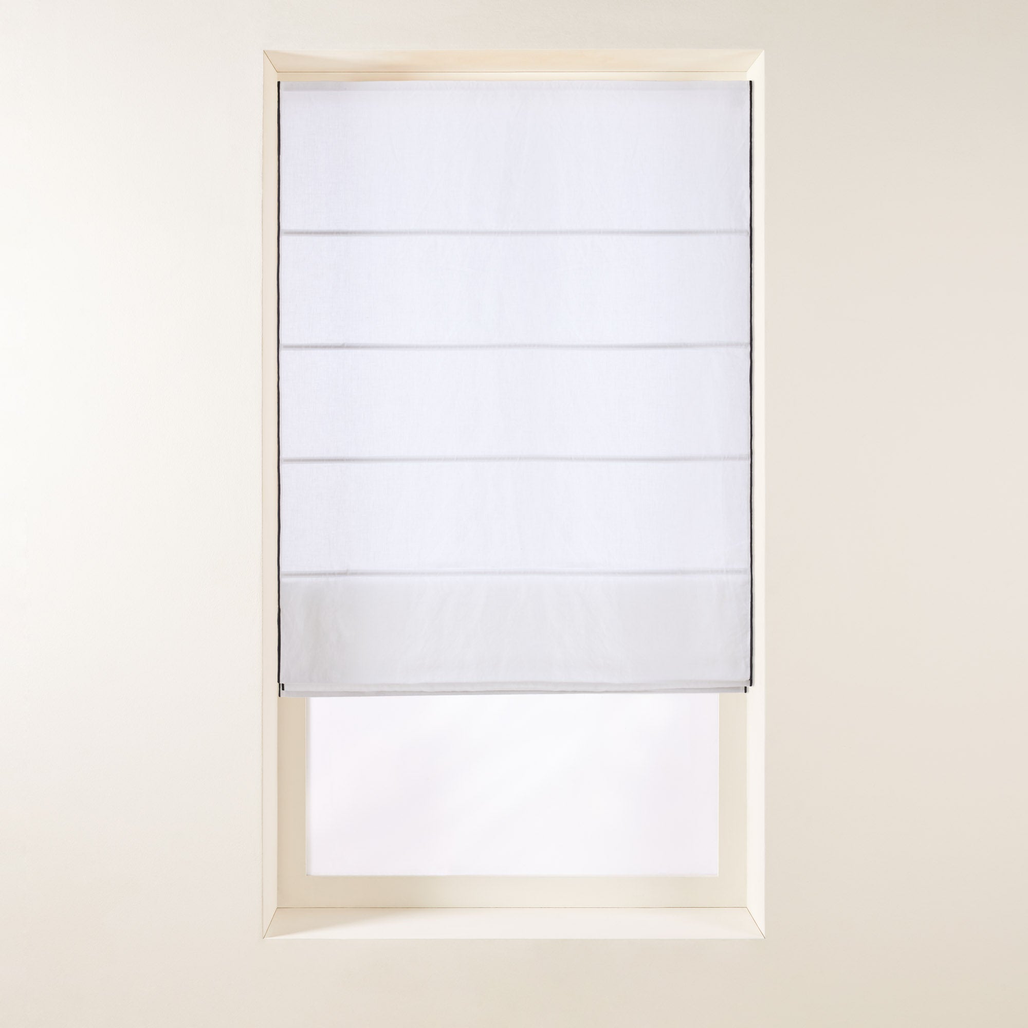 MADURA - Store bateau Carlina en Lin lavé légèrement froissé Blanc ...