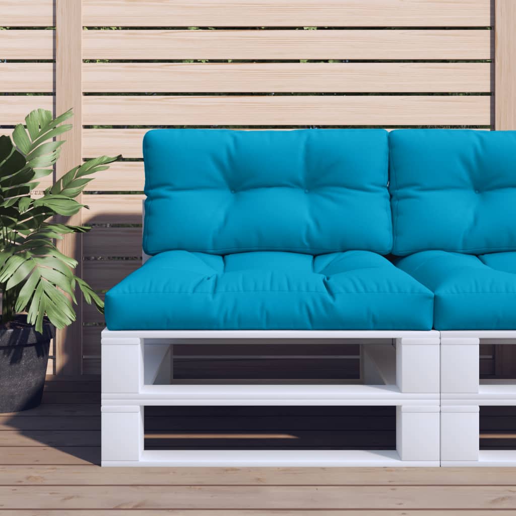 Cojín para sofá de palets de tela azul claro 70x40x12 cm | Leroy Merlin
