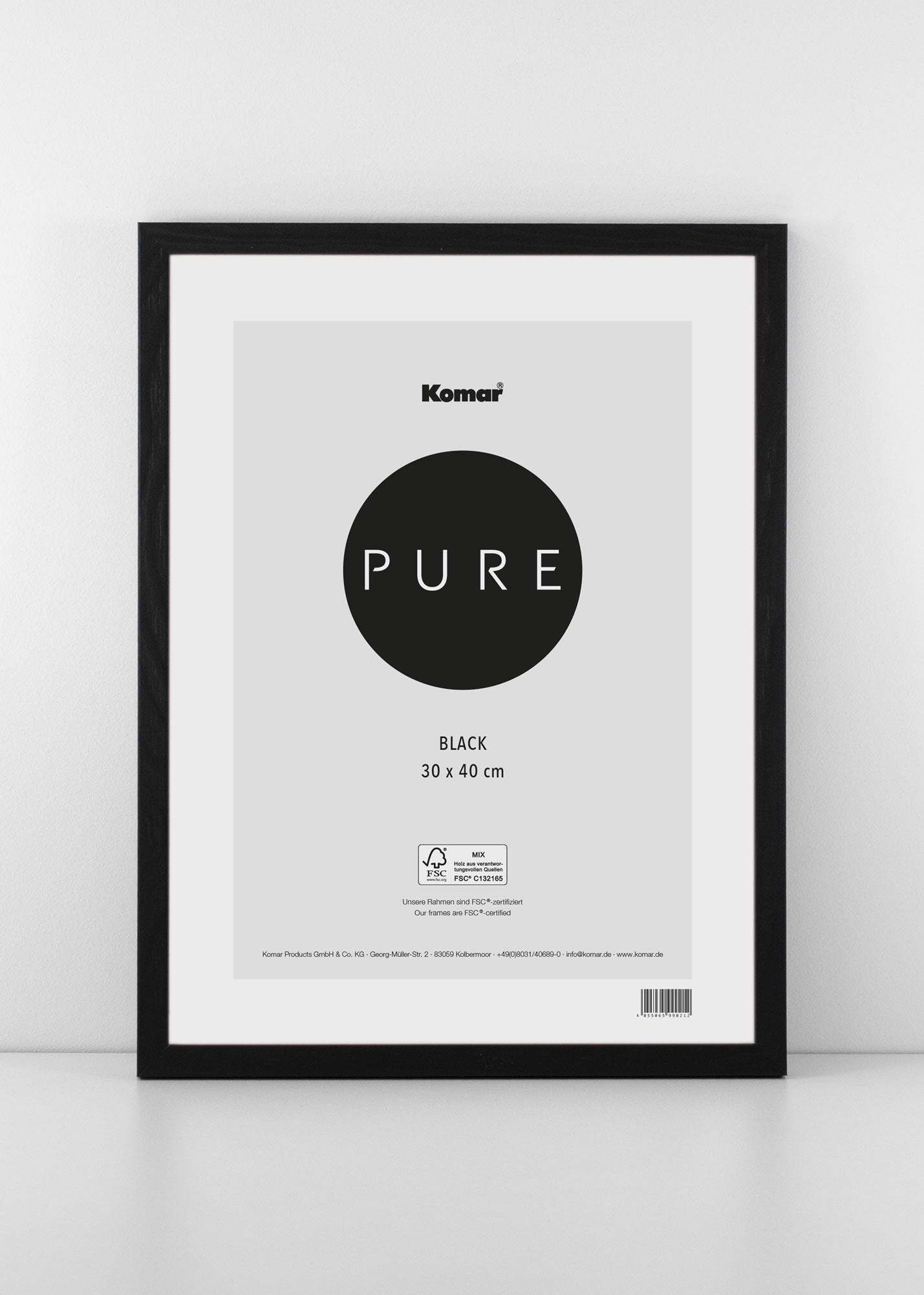 Komar Marco de madera Lumber Black 30 x 40 cm | Leroy Merlin