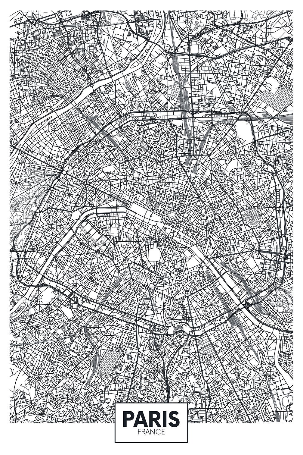 Tableau paris france - 40x60cm | Leroy Merlin