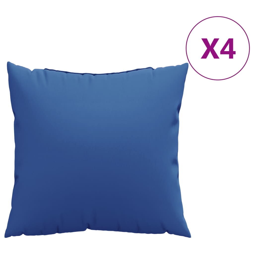 Cojines de sofá 4 unidades tela azul royal 60x60 cm v8294 60 x 60 cm ...