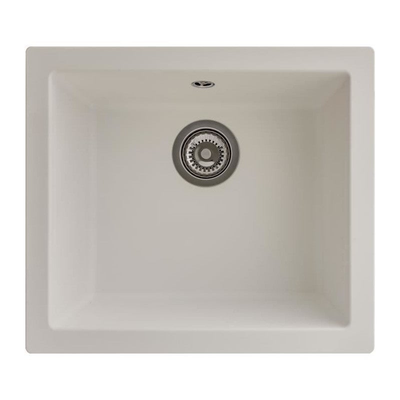 Lavello da incasso EVO in resina SMC bianca solida, 1 serbatoio, senza ...