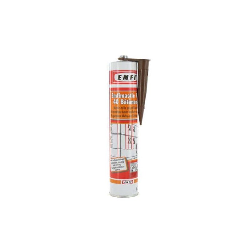 Mastic polyuréthane brun EMFI PU 40 bâtiment 300ml x 5 | Leroy Merlin