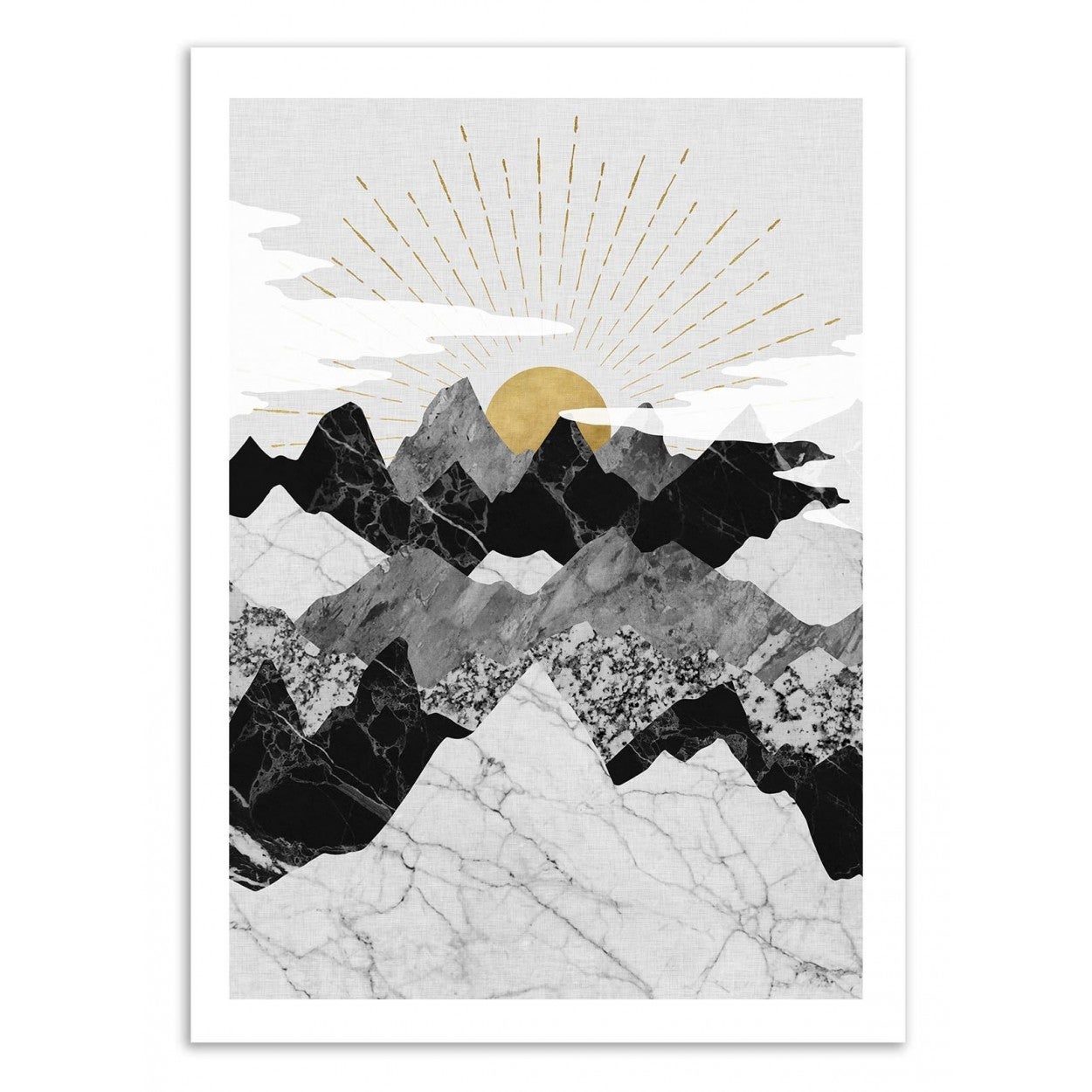 Art-Poster - Sun Rise - Kookie Pixel - 50 x 70 cm | Leroy Merlin