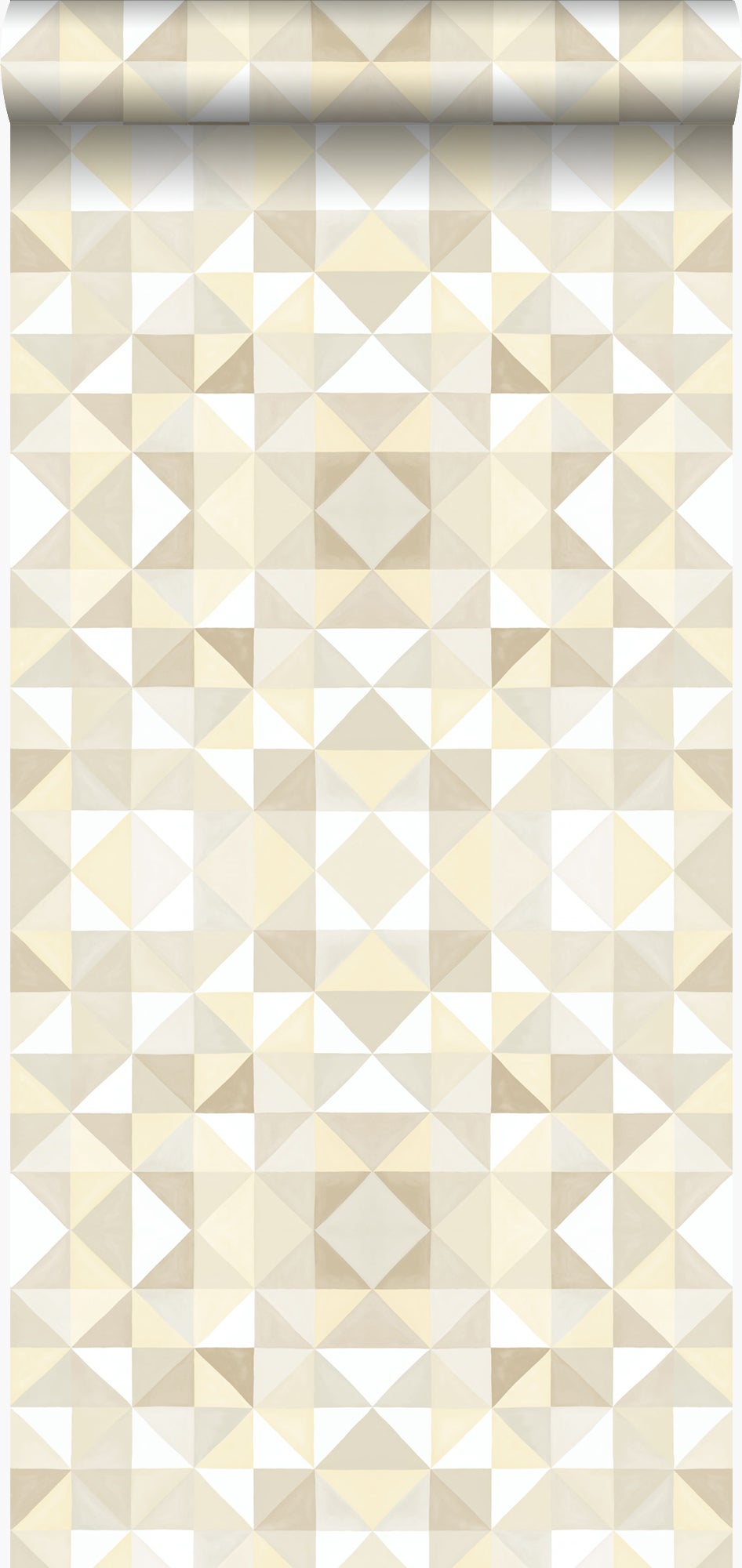 Papier peint cubique beige - 53 cm x 10.05 m - Origin Wallcoverings ...