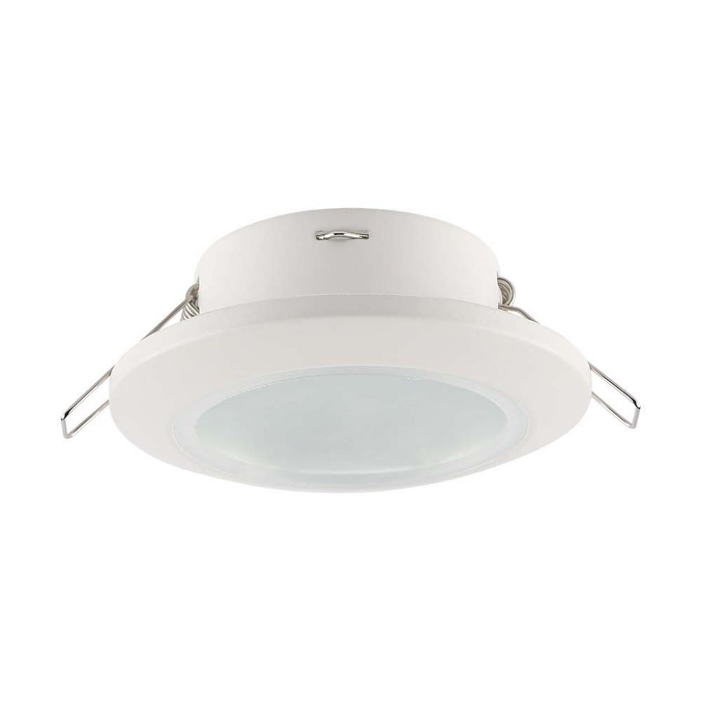 Support de spot LED GU10 rond encastré blanc | Leroy Merlin
