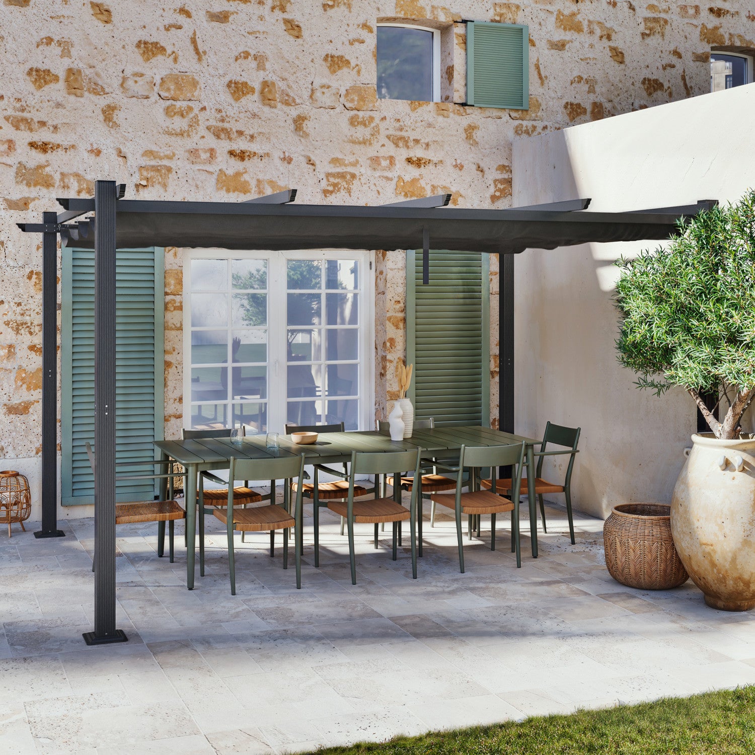 Pergola Toile Retractable Leroy Merlin