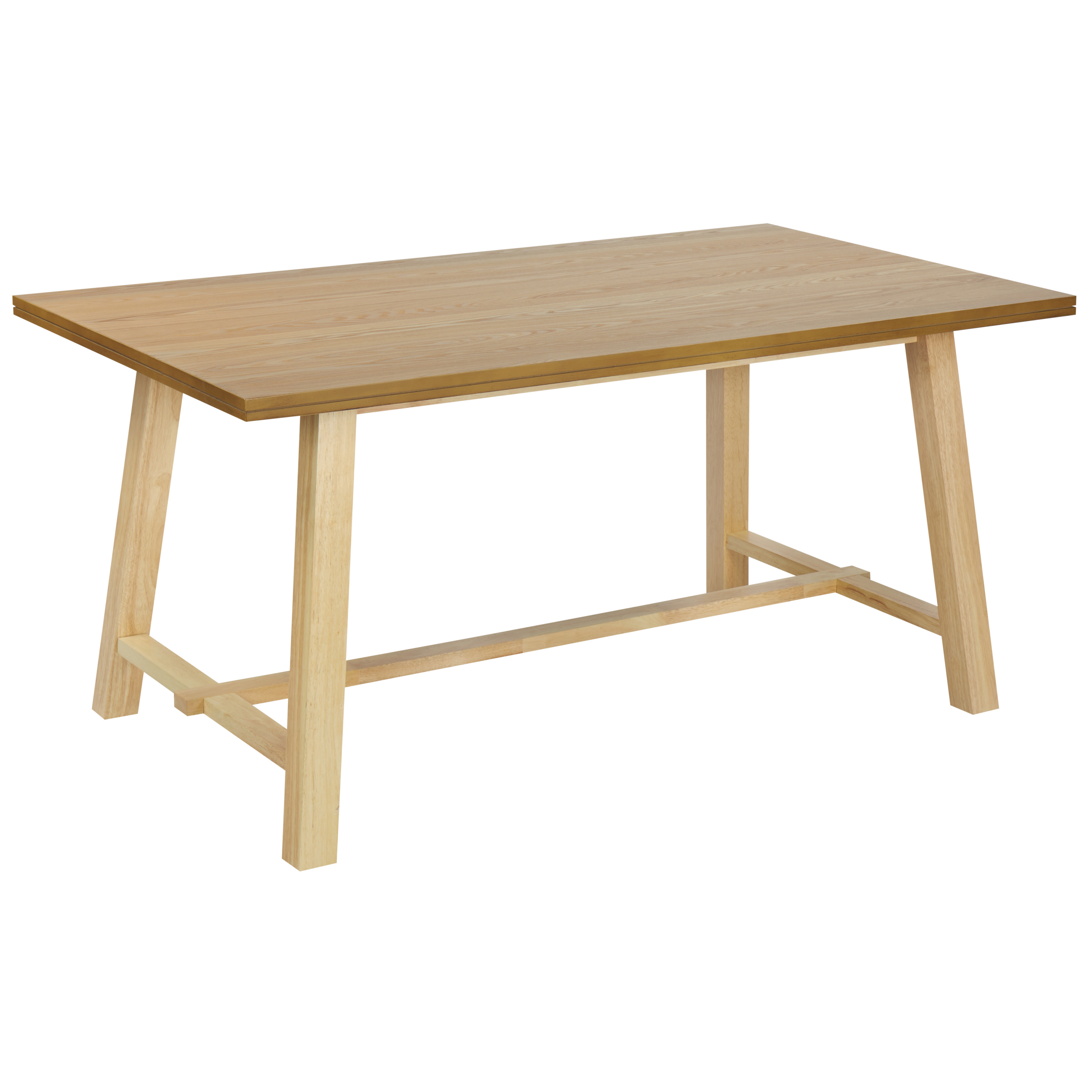 Table de repas BARNES Frêne naturel 160 cm 90 cm | Leroy Merlin