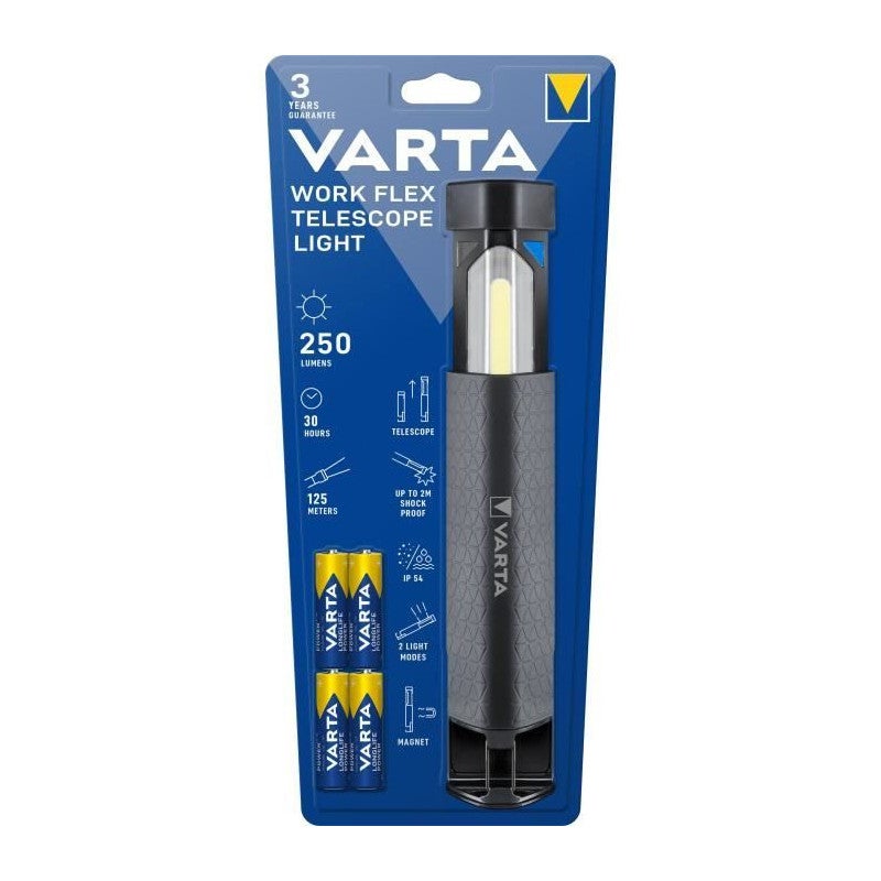 FAB LIN18646101421 | Linterna 5w Varta Ip54 4xlr06 Incluidas Negra 20 ...