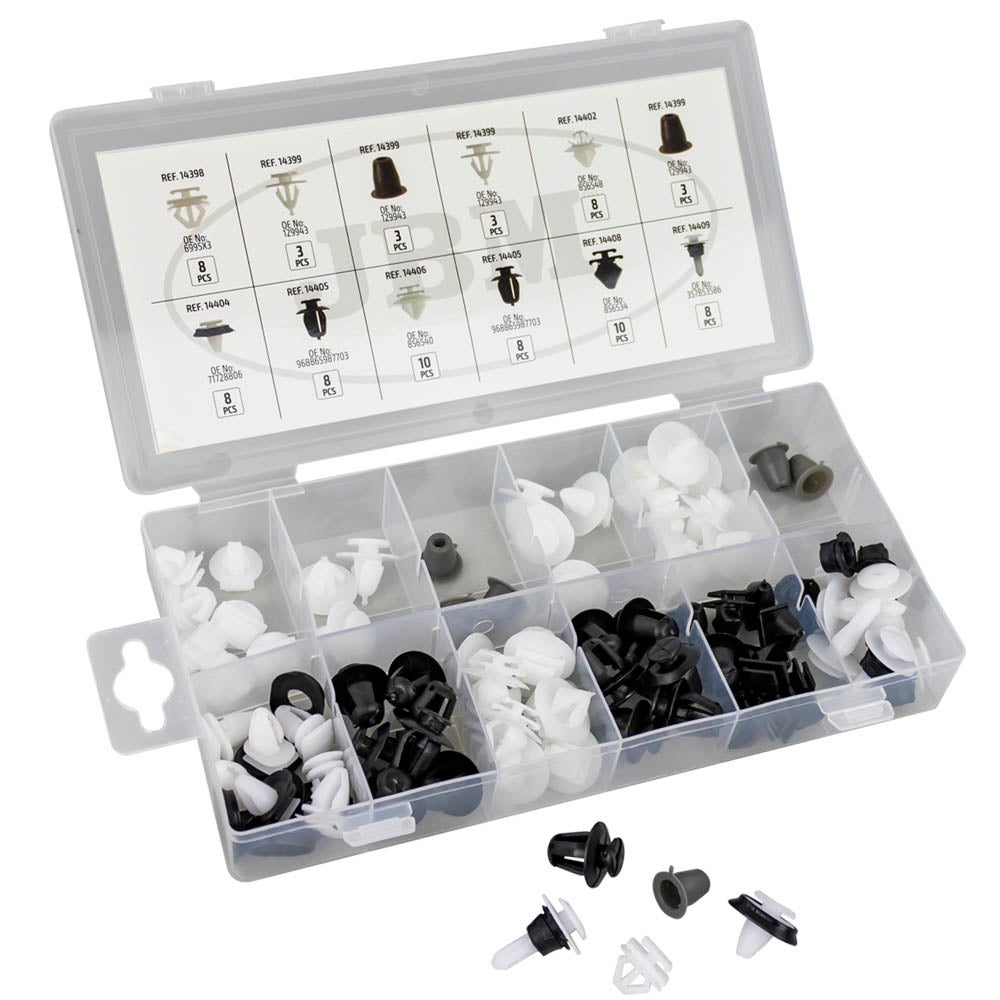 JBM ESTUCHE DE CLIPS PEUGEOT/CITROËN 80 PCS PARA MOLDURA | Leroy Merlin