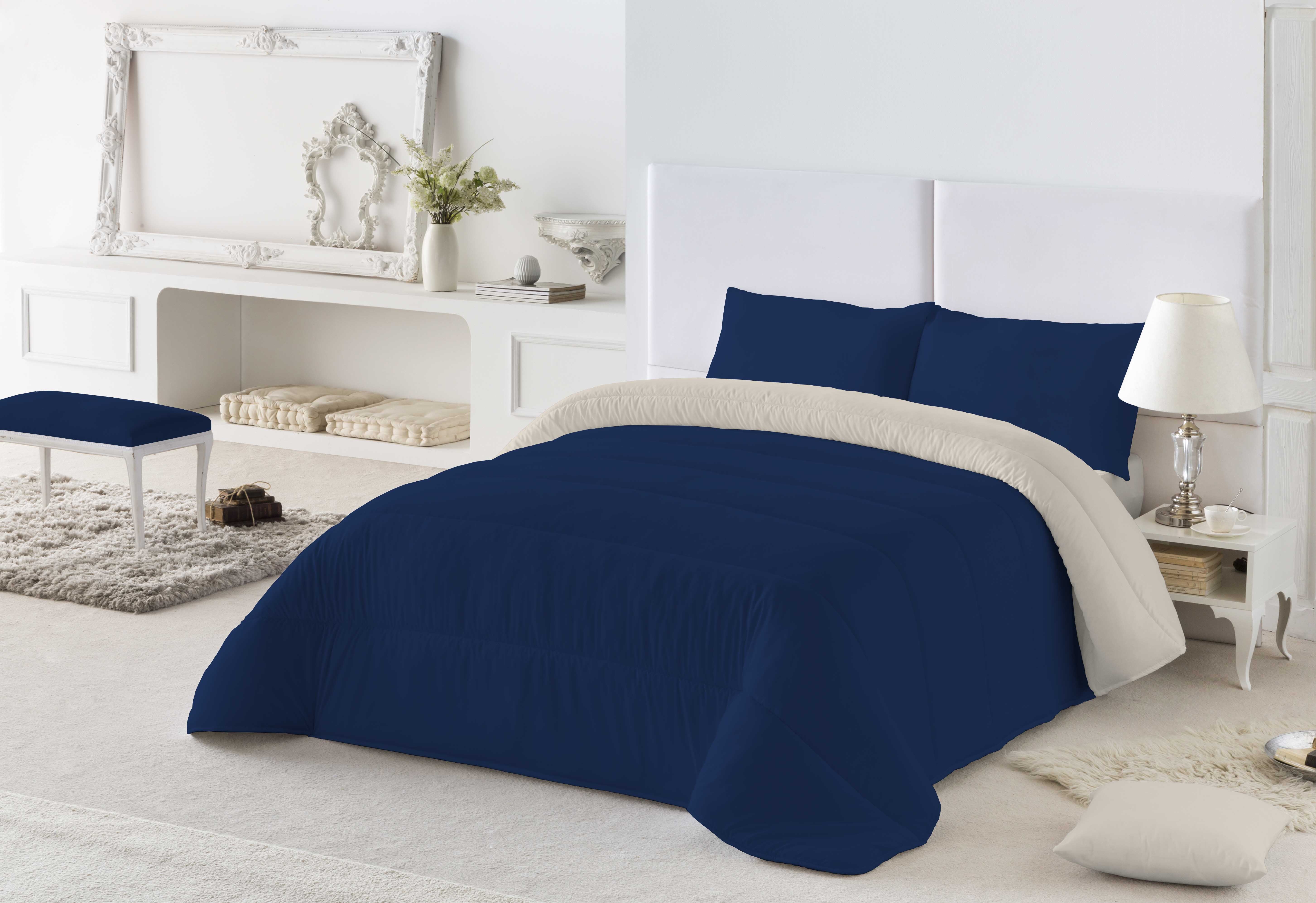 EDREDON NORDICO REVERSIBLE BICOLOR AZUL/L.198 PIEDRA CAMA 135 | Leroy ...