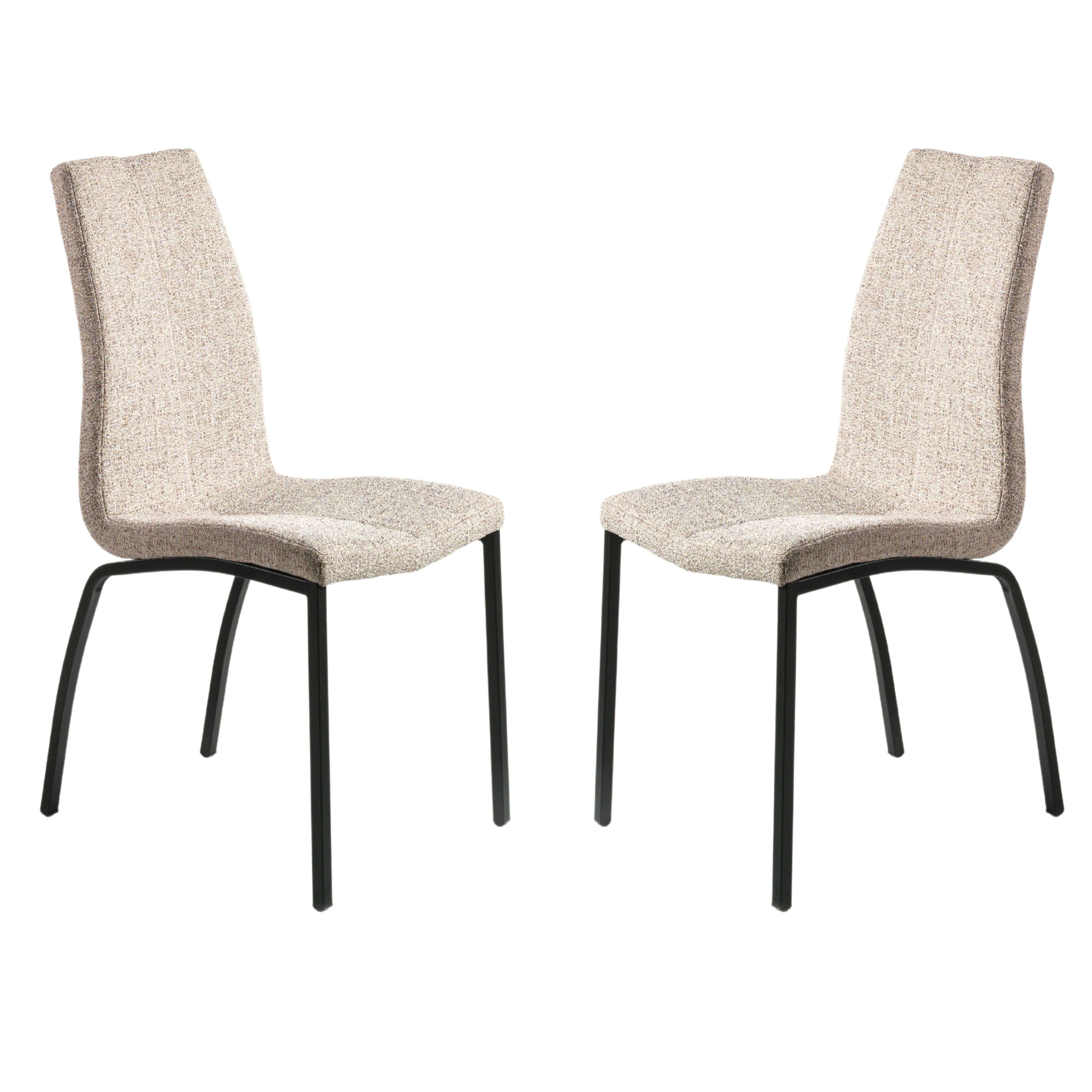 Pack sillas Comedor Salon Lake Estilo Industrial en Color Beige y Negro ...