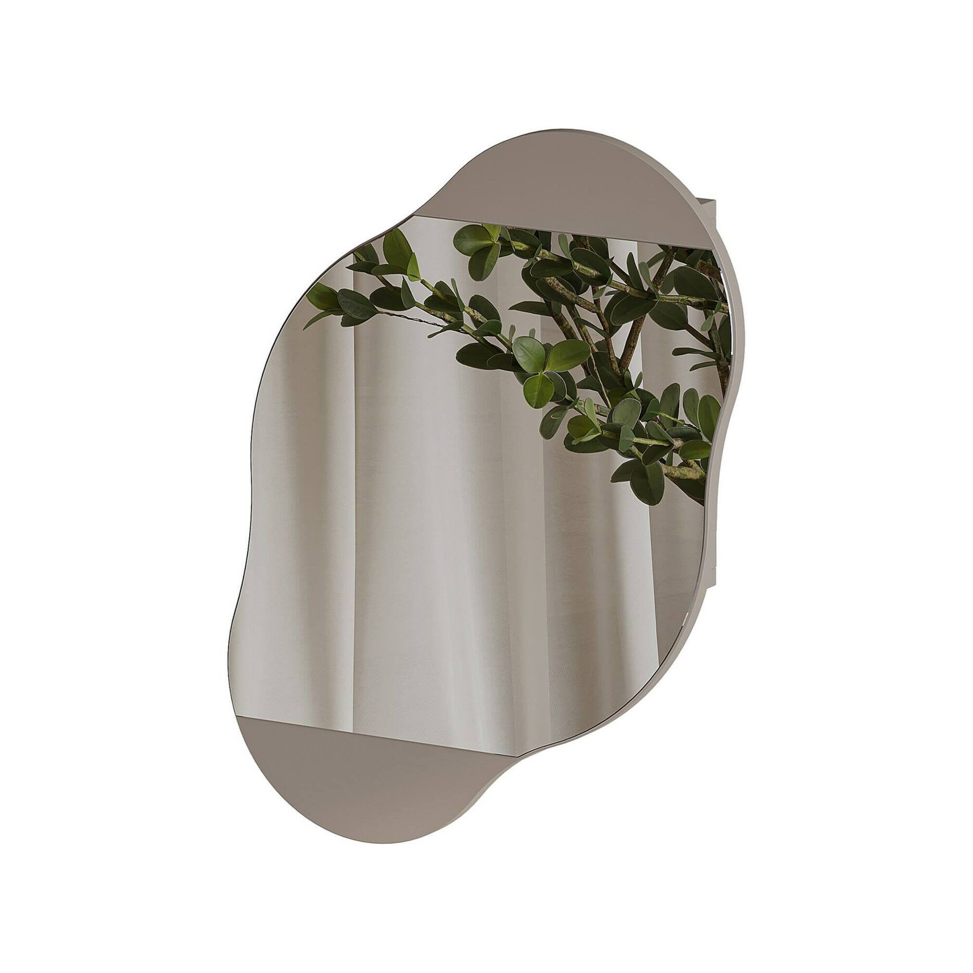 Espejo, Material Estructura de Vidrio, 60x75h cm Beige - Asterisco ...